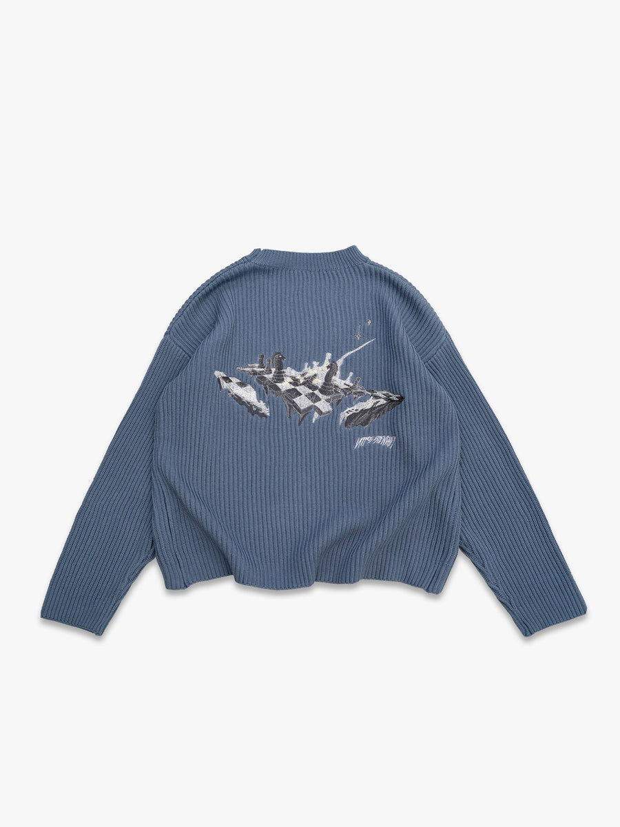 Broken Game | Knit Sweater Antracite – maezen